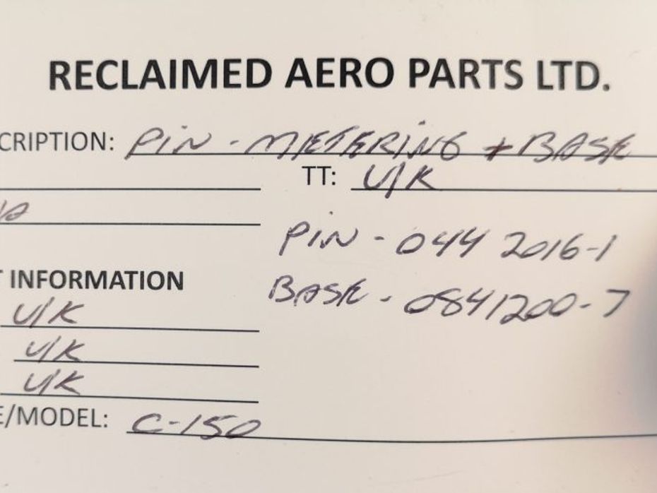 PIN - METERING & BASE C-150 - 7912 | Aviators Market